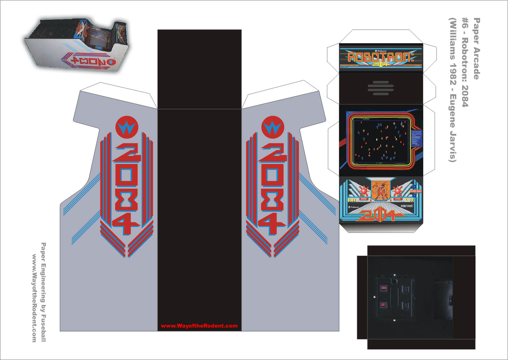 Arcade Machine Papercrafts Uncustomary