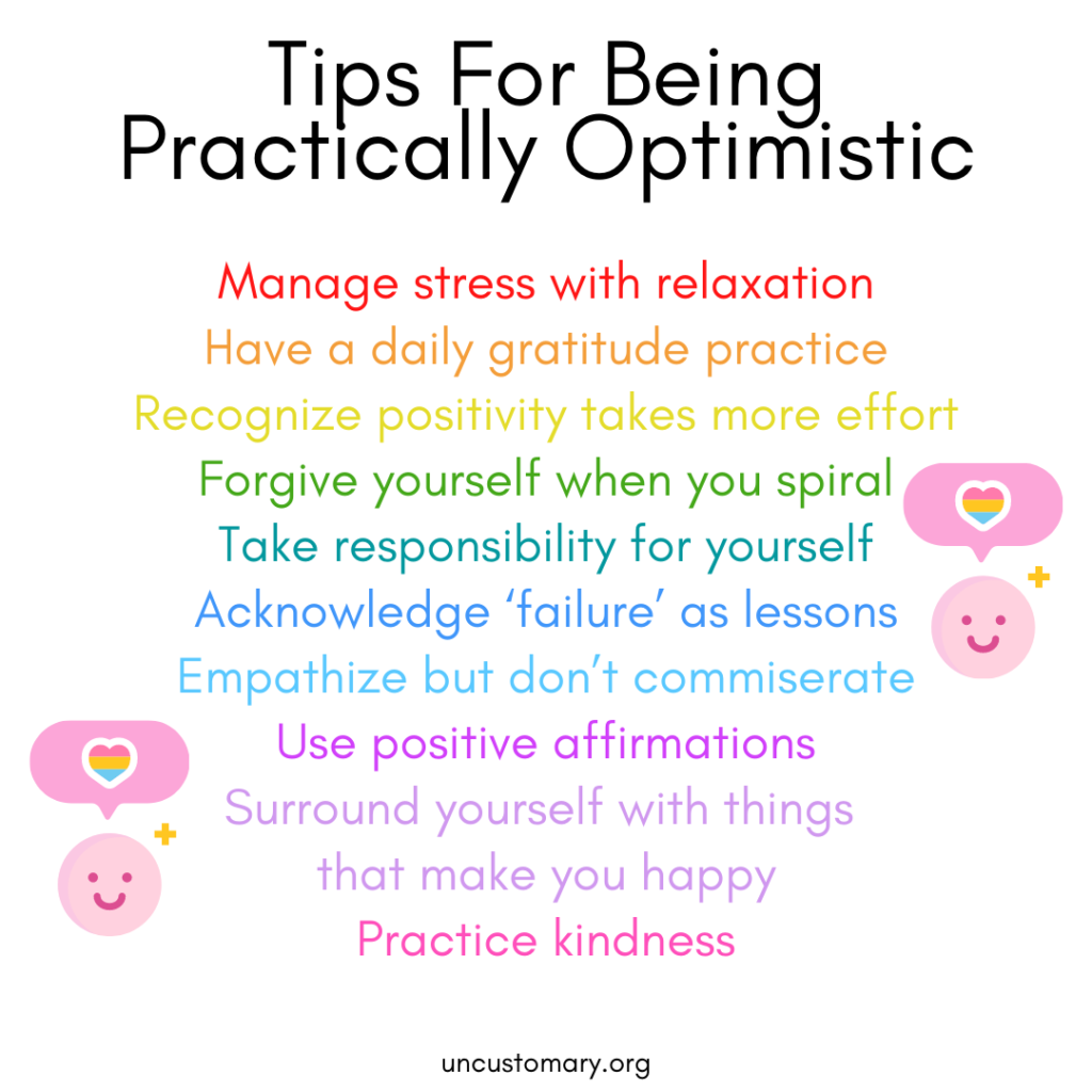10 Tips For Being Practically Optimistic - Uncustomary | Merriment Maker